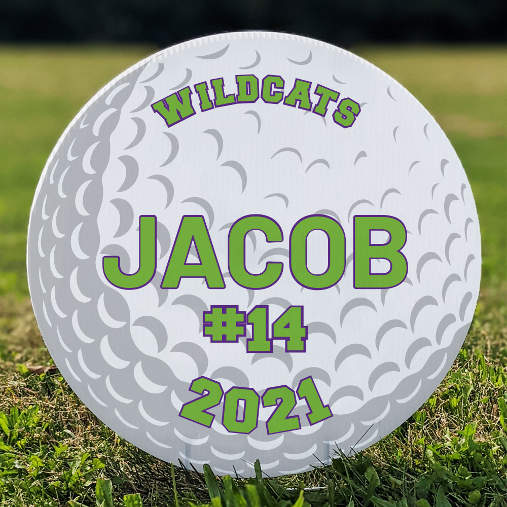 Golf Yard Signs | Free Shipping | Vispronet